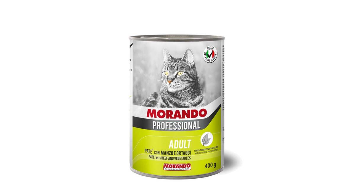 MORANDO MORANDO Professional Cat Pate Beef&Vegies 400gr μόνο με 1.20