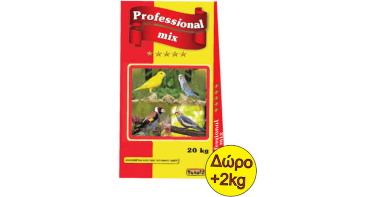 DONALD PRO-MIX Professional Τροφή Για Καναρίνια 20kg+2kg Δώρο μόνο με 48.95